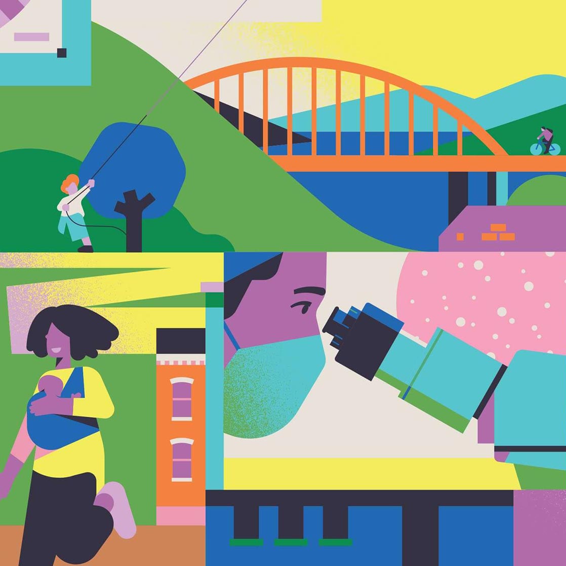 Pitt Public Health Magazine - Landesberg Design